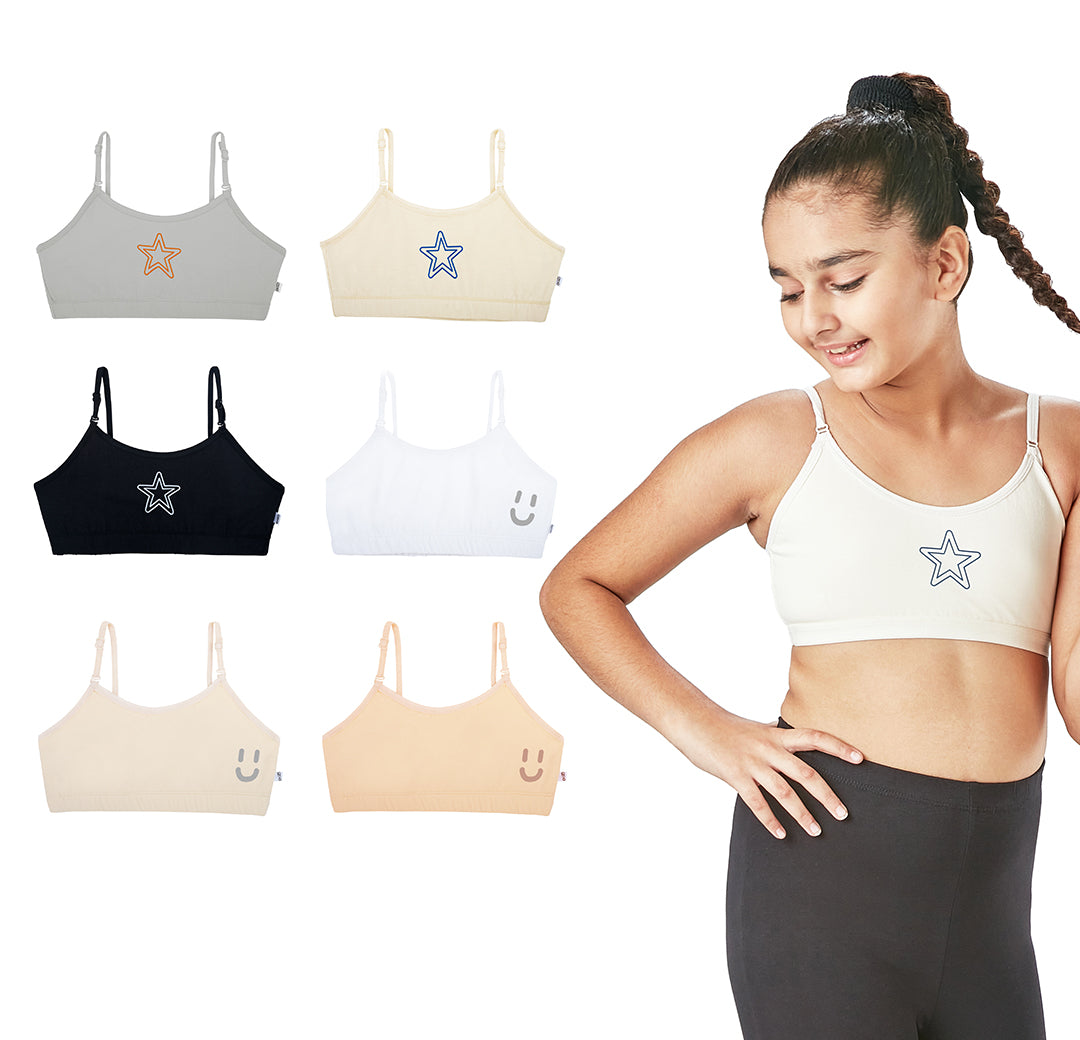 Ivory 6-pack Training Bras