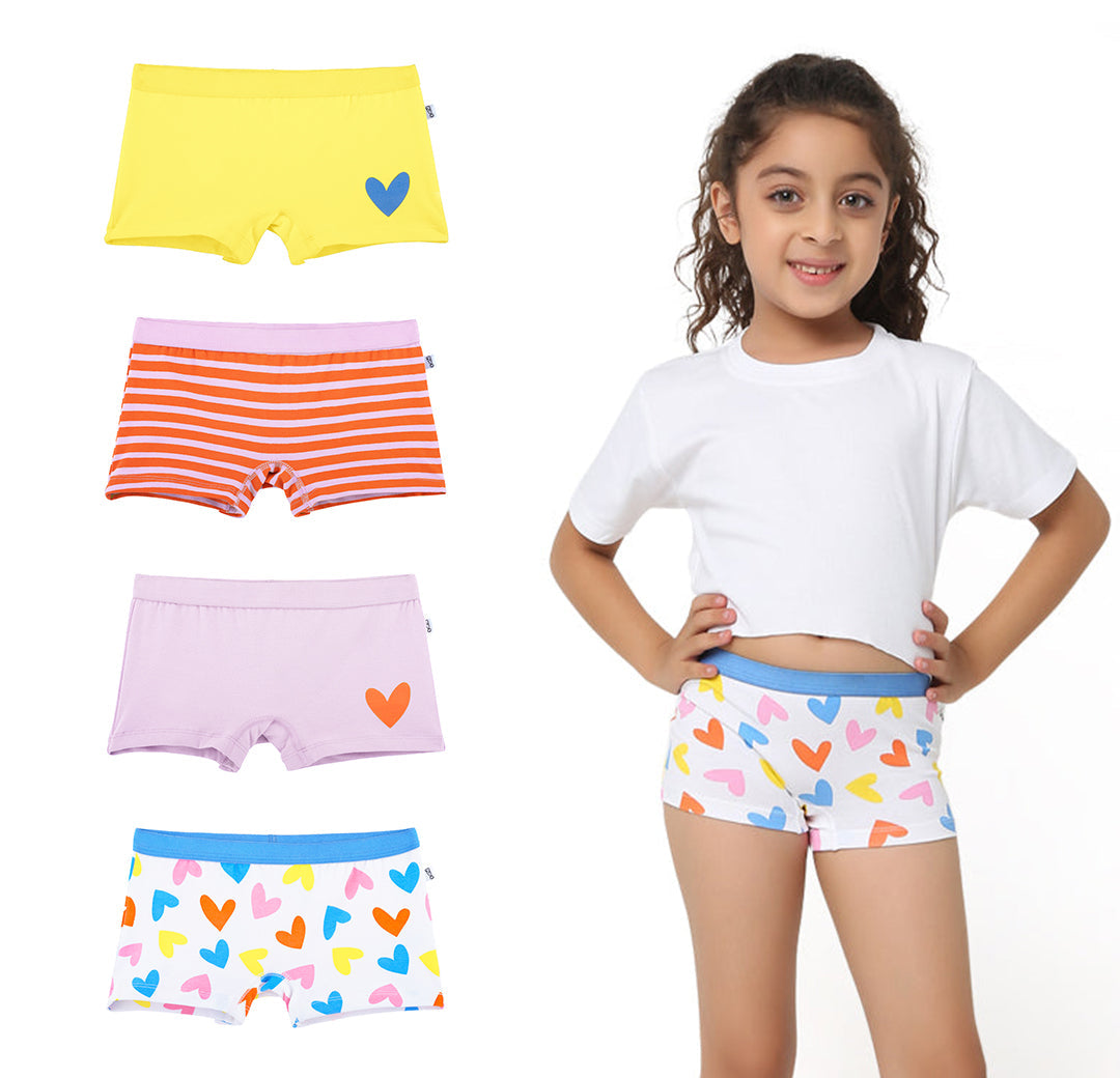 Buy Heartstrings Girl Trunks (Pack of 4) Online at Best Price