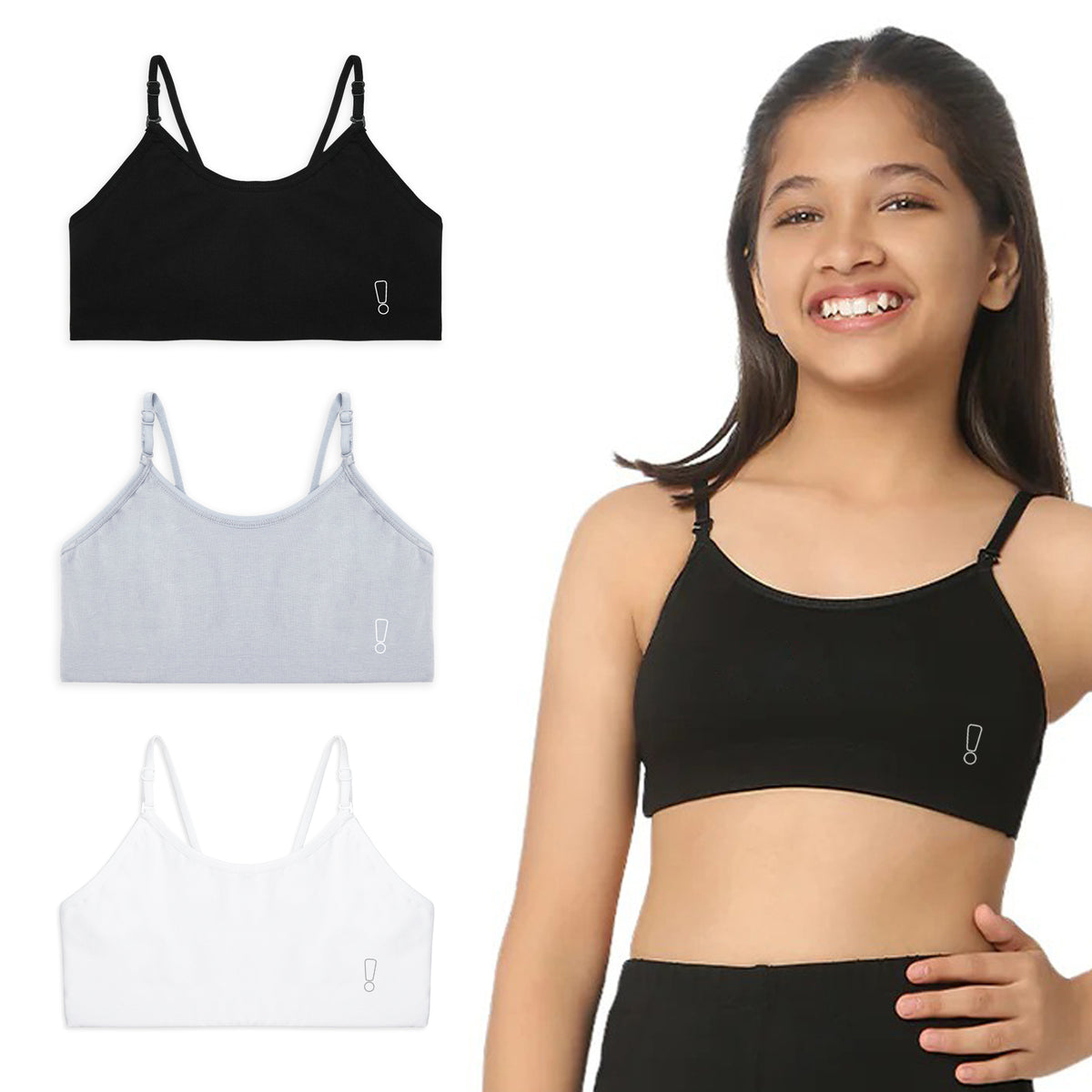 Buy Basic Training Bra (Pack of 3) Online at Best Price
