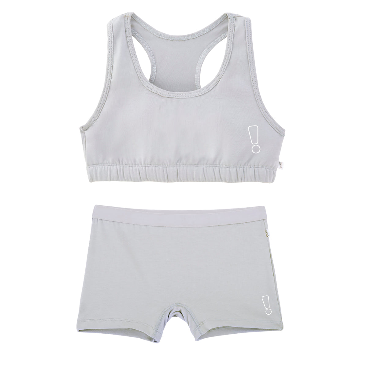 Grey Sports Bra & Trunk Set