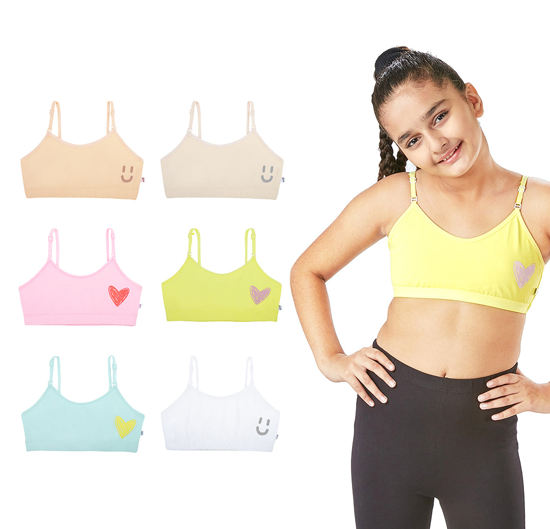 Pastels 6-pack Training Bras