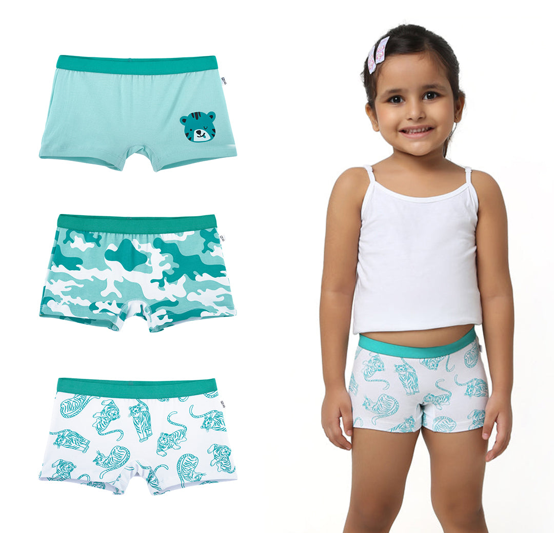 Lil Tigress - 3-Pack Girl Trunks – Plan B