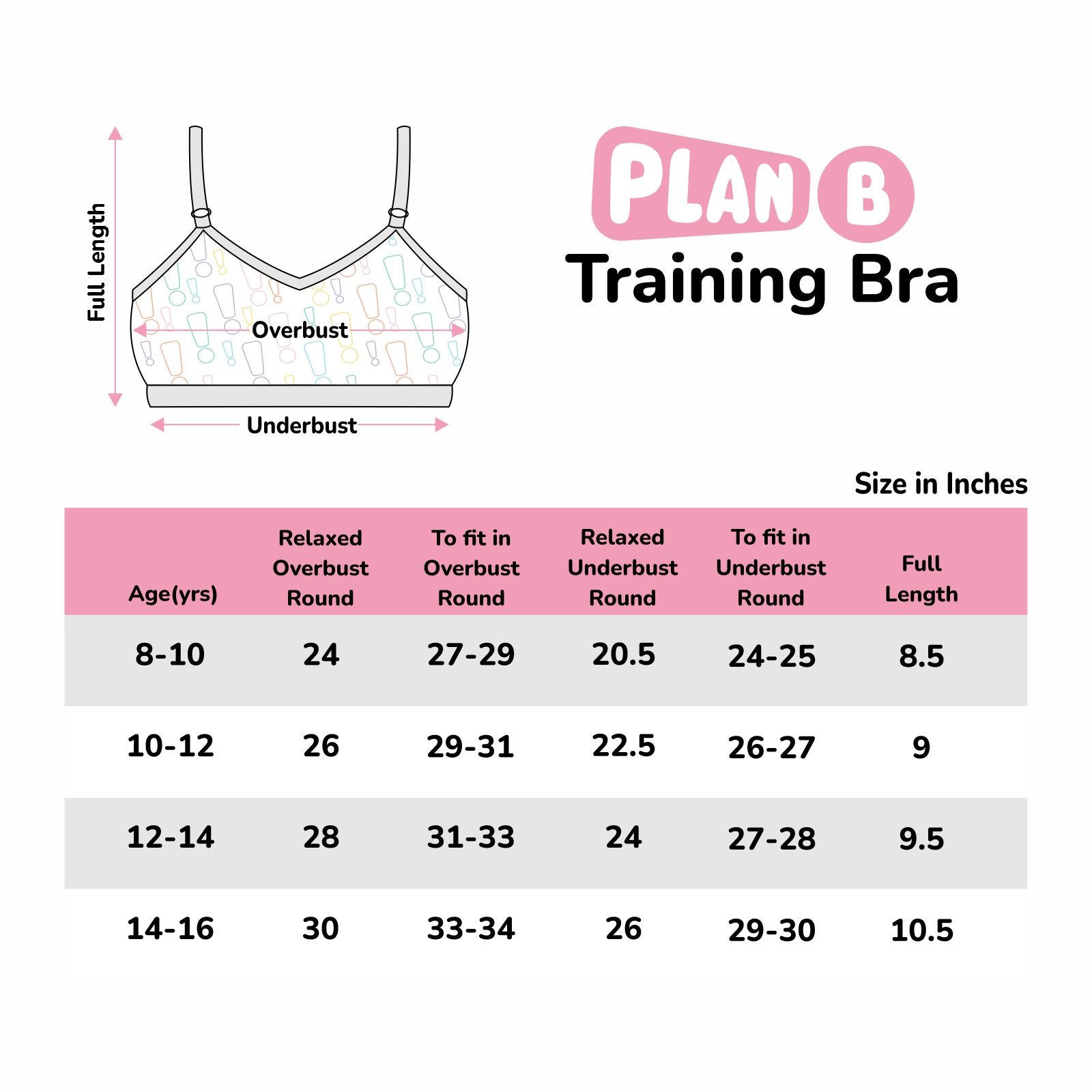 Pastels 6-pack Training Bra Set – Plan B